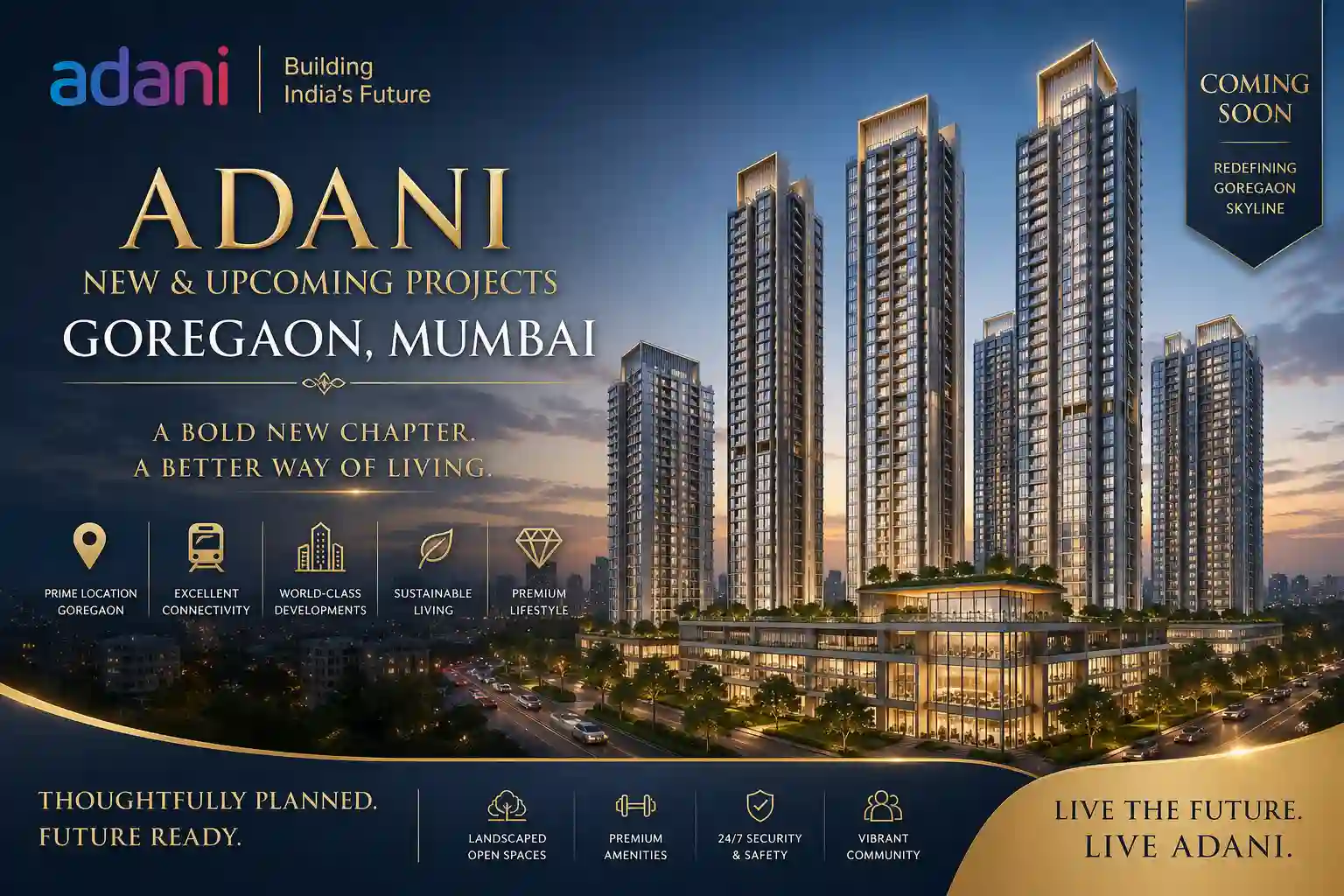3+ Adani New & Upcoming Projects in Goregaon, Mumbai | Pre Launch 2026